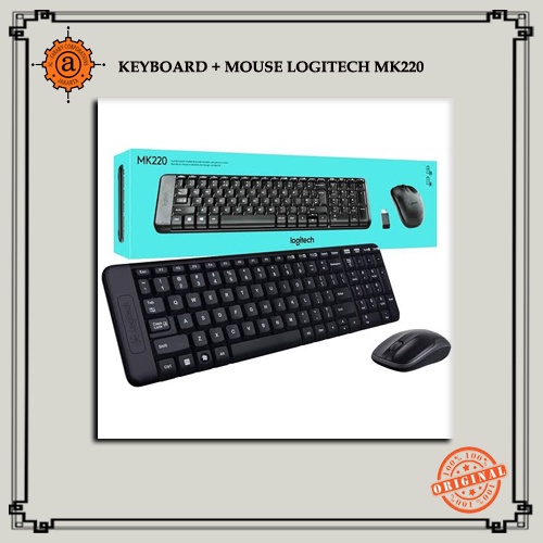 Jual Keyboard Mouse Wirelles Logitech Mk220 Original | Shopee Indonesia