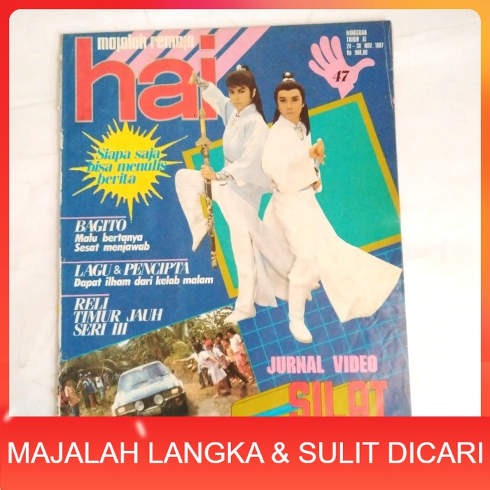 Jual Majalah HAI No.47 Nov 1987 Cover JURNAL VIDEO SILAT Langka | Shopee Indonesia