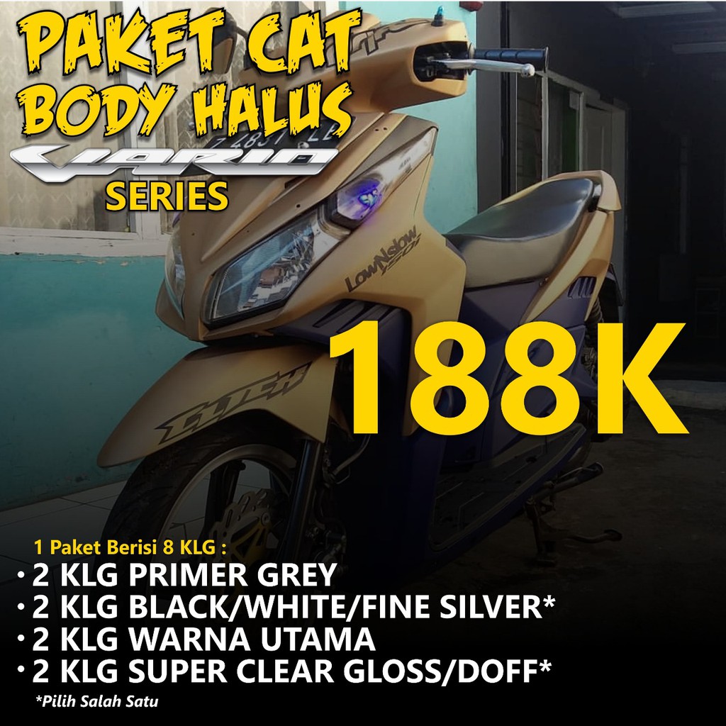 Jual Paket Cat Body Halus Motor Vario / Sapporo Spray | Shopee Indonesia