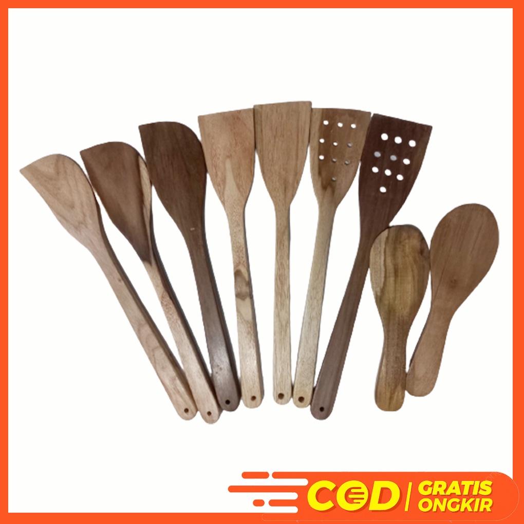 Jual Spatula Sutil Sodet Serok Centong Nasi Sendok Sayur Susuk Kayu ...