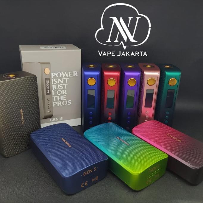 Jual Vaporesso GEN S 220W TC Box MOD - Authentic - Black Blue | Shopee ...