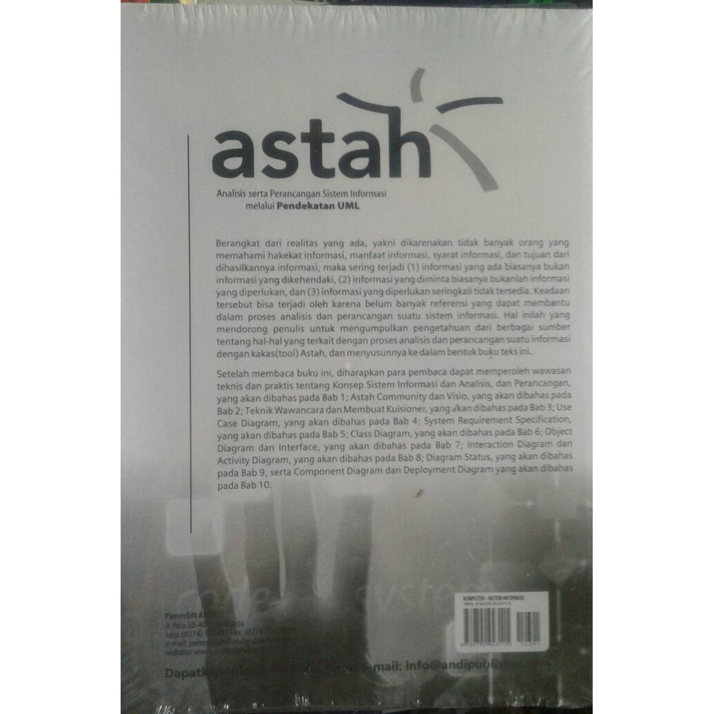 Jual Buku Astah Analisis Serta Perancangan Sistem Informasi Melalui UML ...