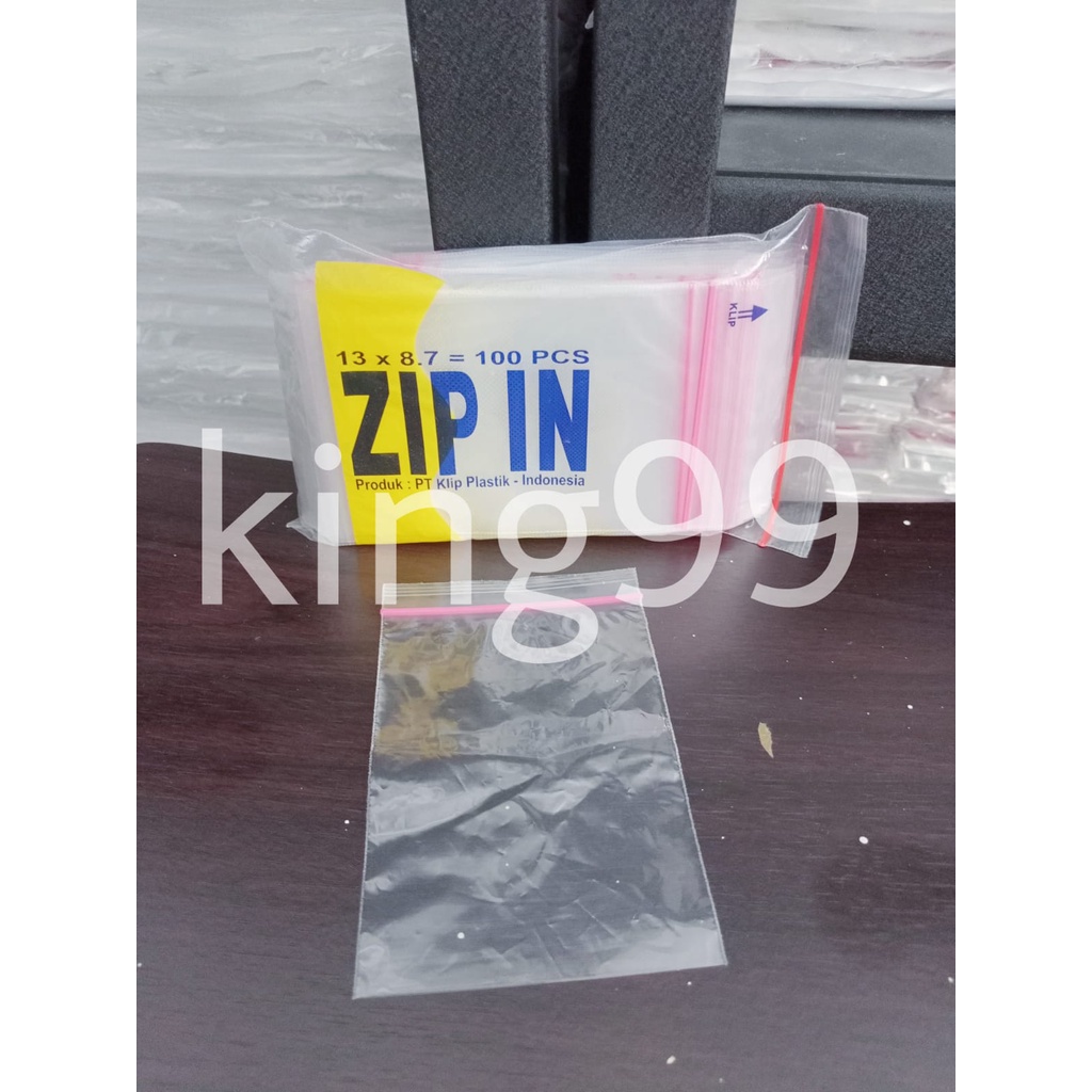 Jual Plastik Zip In Ziplock ukuran 13 x 8,7 isi 100 pcs | Shopee Indonesia