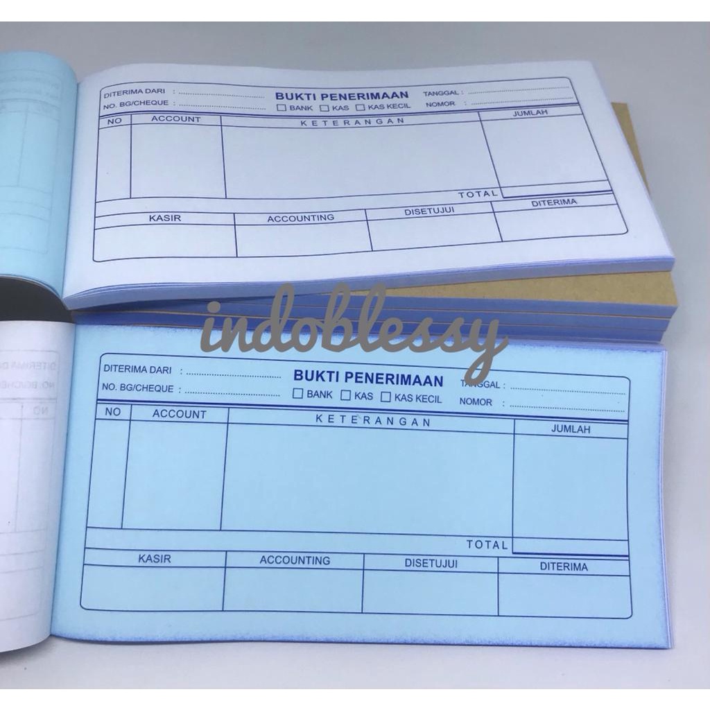 Jual BUKTI PENERIMAAN BANK Kas Masuk KAS KECIL 1/3 FOLIO NCR 2 Rangkap Putih-Biru | Shopee Indonesia