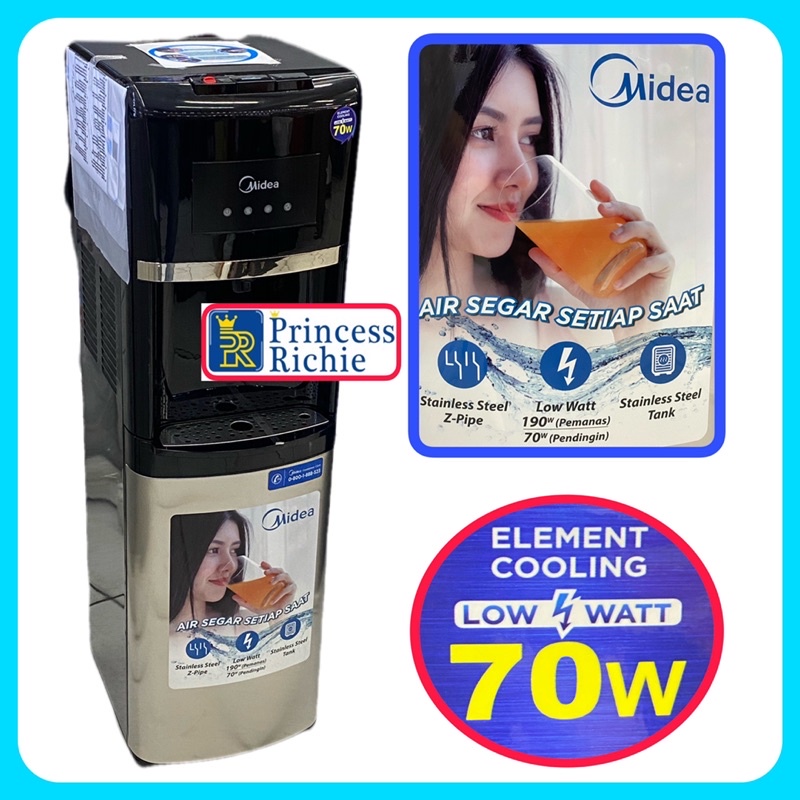 Jual Midea YD1135AS Dispenser Galon bawah Low watt 3 Kran | Shopee ...