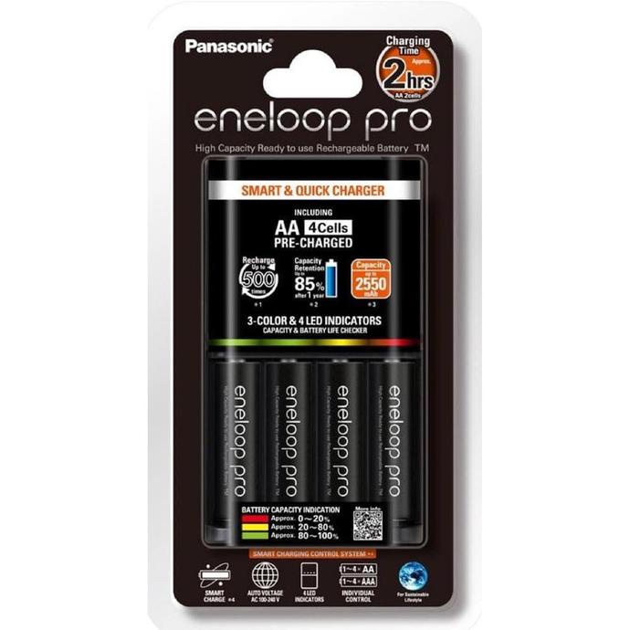 Jual Panasonic Smart & Quick Charger + Battery Eneloop Pro Ori Japan ...