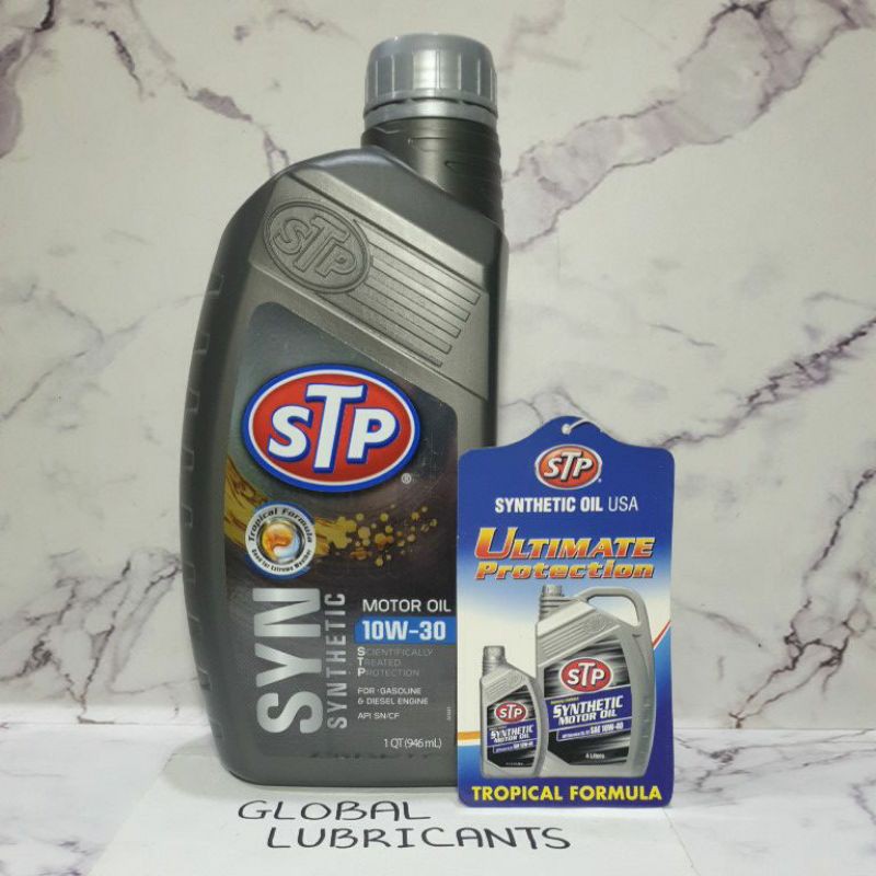 Jual STP Synthetic Motor Oil (SMO) 10W-30 946mL (Oli Mesin Synthetic) | Shopee Indonesia