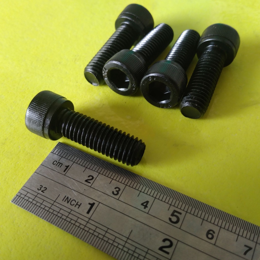 Jual BAUT L BAJA M10 X 30 PANJANG 3CM / BAUT M10 / BAUT 17 KUNCI L8 / L 8 FULL DRAT / BAUT L M10 ...