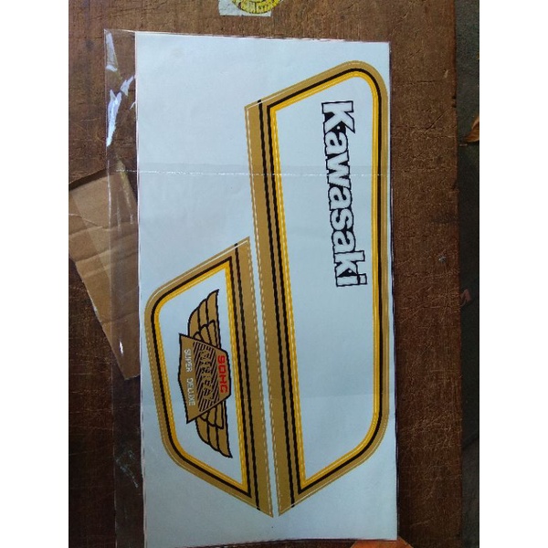 Jual stiker striping lis tangki box aki kawasaki binter merzy kz200 ...