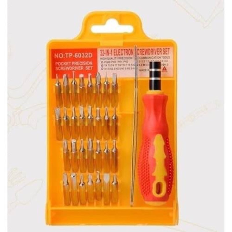 Jual Obeng Set HP Mini Screwdriver 32 in 1 Magnet Obeng Set HP | Shopee Indonesia