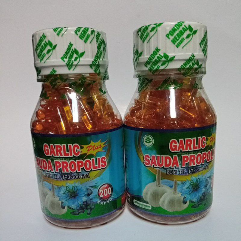 Jual Garlic Sauda Propolis 4 in 1 200 kapsul Obat Kolesterol ...