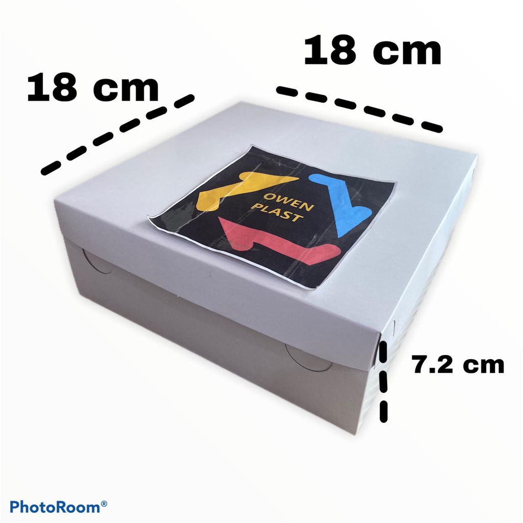 Jual NASI KOTAK/KOTAK NASI/DUS MAKANAN POLOS PUTIH UKURAN 18X18 20x20 ...