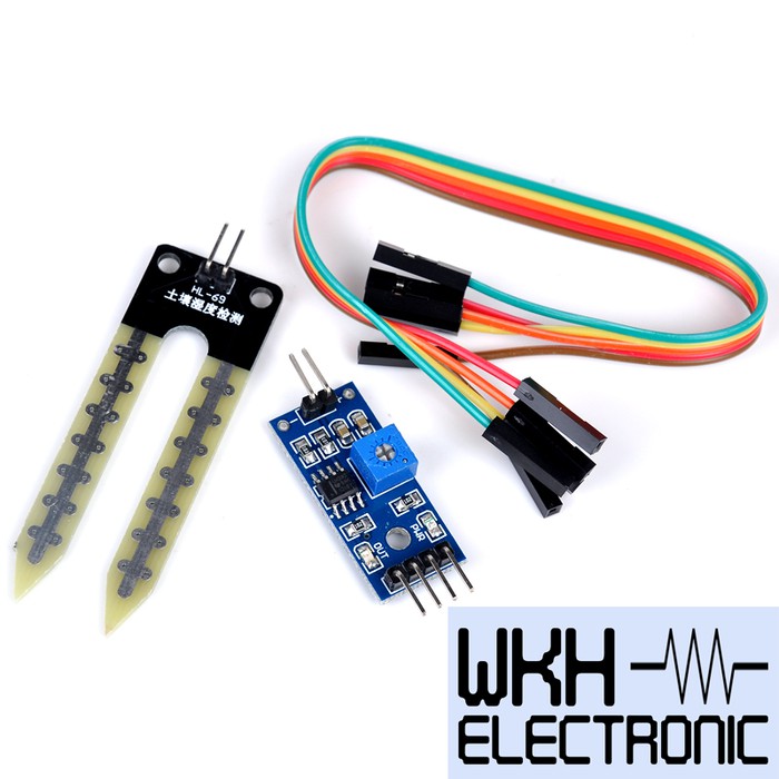 Jual Sensor Kelembaban Tanah Soil Moisture Sensor Hygrometer Resistive ...