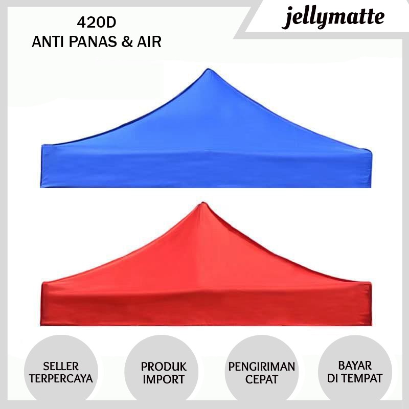 Jual Terpal Atap Tenda Polyester Import Lipat 2x2 3x3 Murah 420D Anti ...