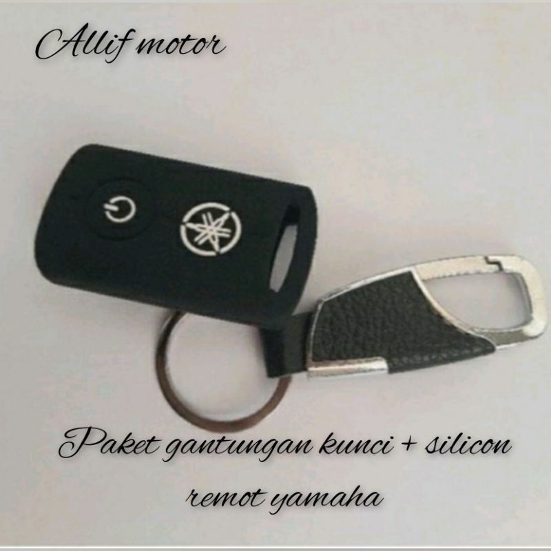 Jual Paket gantungan kunci keychain + Silicon remot Yamaha Fazzio Nmax ...