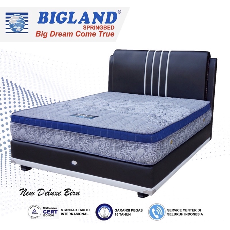 Jual Springbed Bigland New Deluxe 180 / 200 / 160 / 120 / 100 | Shopee ...