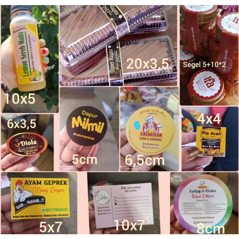 Jual STIKER BULAT CETAK/ COSTUM HARGA MIRING FREE DESIGN | Shopee Indonesia