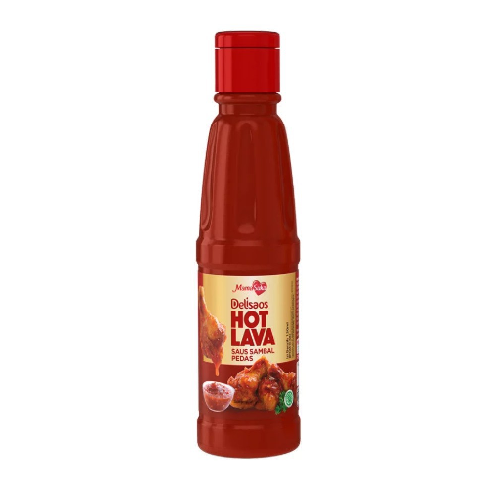 Jual SAOS Sambal Delisaos Hot Lava Mamasuka 130ml Pedas Richeese ...