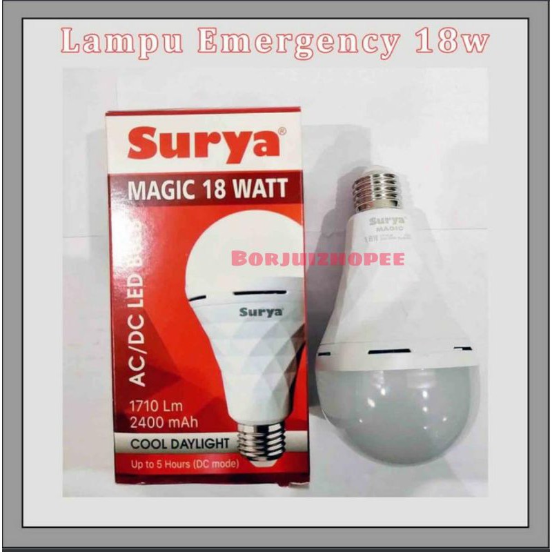 Jual Lampu Emergency LED Surya Magic 18W, Lampu Darurat Rechargeable | Shopee Indonesia