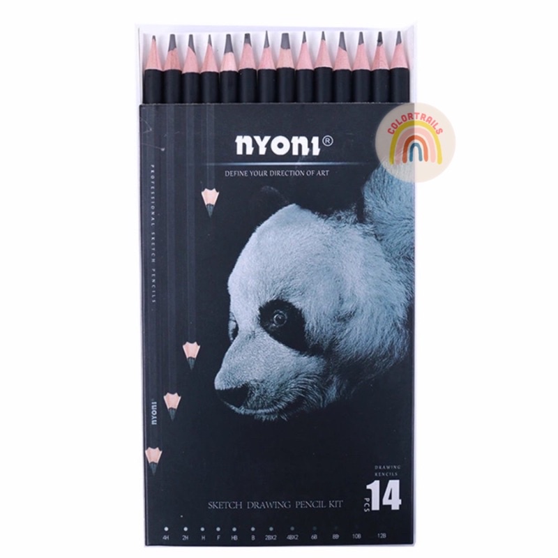 Jual Nyoni Drawing Graphite Pencil Set 14pcs Pensil Sketch Sketsa ...