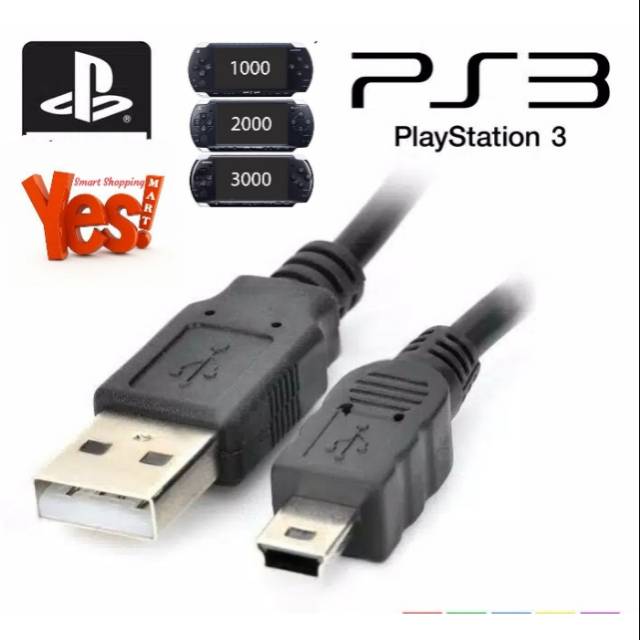 Jual Kabel USB / Charger / Cas Stick Game Sony PS3 PSP | Shopee Indonesia