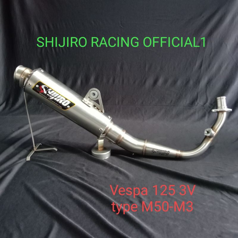 Jual Knalpot Shijiro Racing Vespa matic125 3V type M50 | Shopee Indonesia