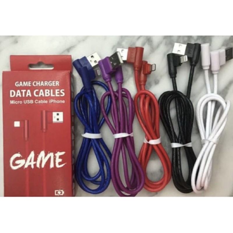 Jual Kabel Data Gaming L L90 Micro/Iphone/Type-C 100CM USB Cable Gamer ...