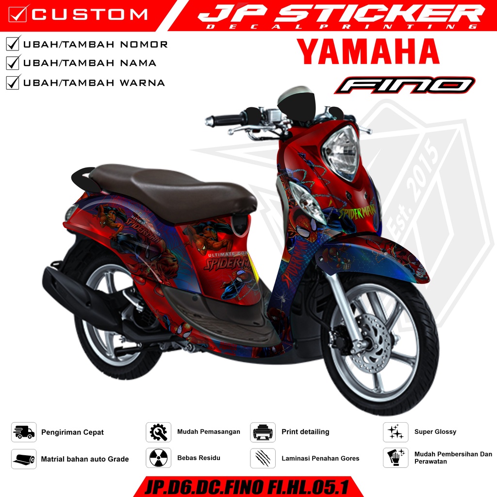 Jual Decal Fino 125, Fino FI Full Body, Stiker Dekal Yamaha FINO FI ...