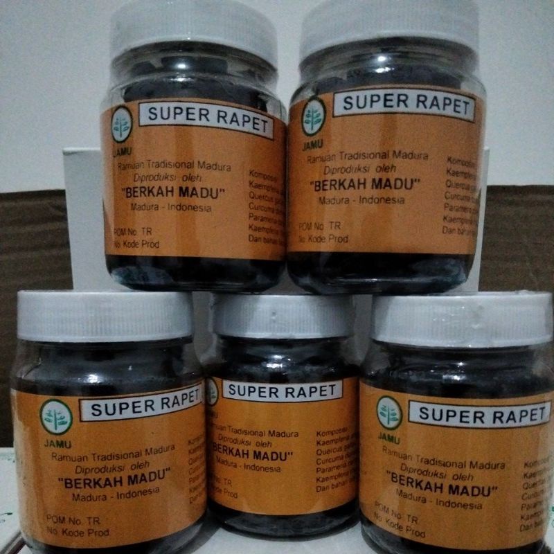 Jual Jamu SUPER RAPET - GALIAN RAPET - JAMU MADURA - isi 250 pil (JUMBO ...