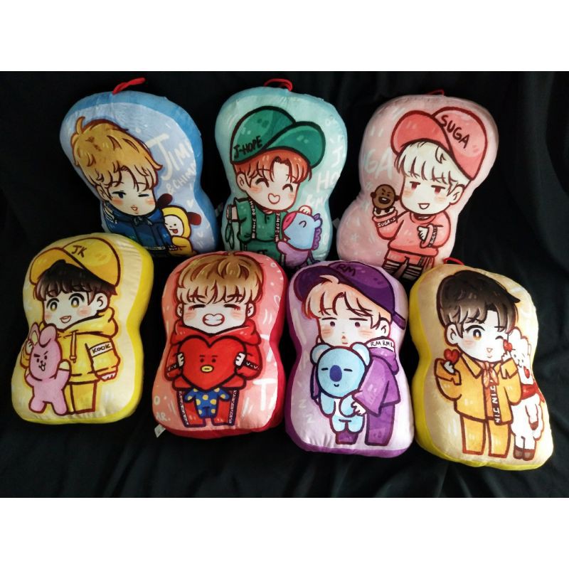 Jual Bantal karakter Bts fullbody cartoon | Shopee Indonesia