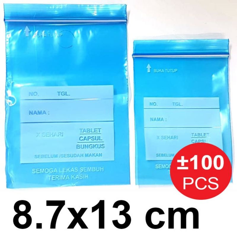 Jual plastik klip obat biru plastik klip obat bening | Shopee Indonesia