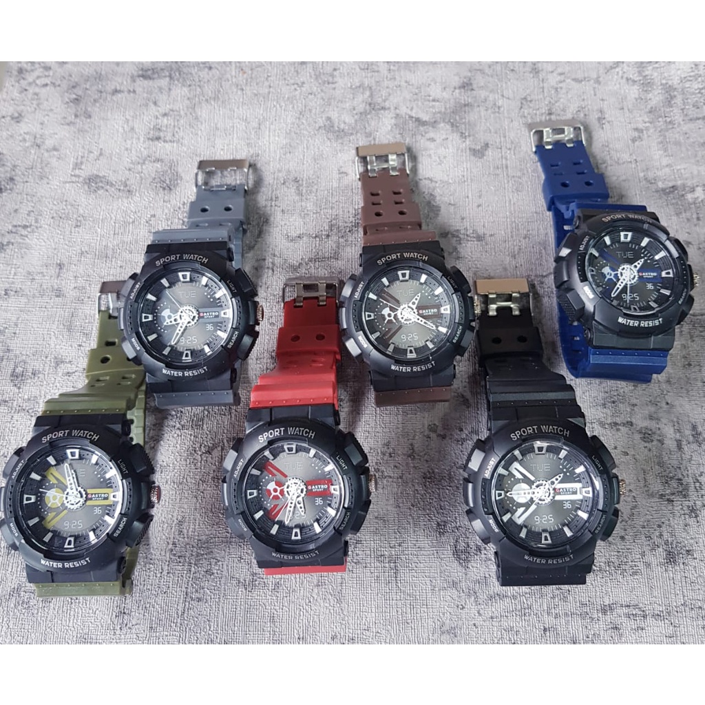 Jual Jam tangan Sport watch Gastro Gshock tahan air | Shopee Indonesia
