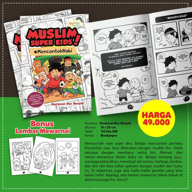 Jual Komik Anak Muslim Super Kids Mencontoh Nabi dari Ziyad Books ...