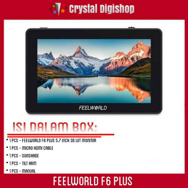 Jual FEELWORLD F6 PLUS / FEELWORLD 5.5" FULL HD On-Camera monitor 4k ...