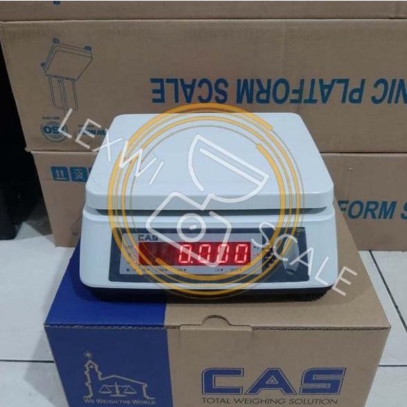 Jual Timbangan Buah Timbangan Walet Timbangan Digital Cas Sw-Ii Led 30 Kg | Shopee Indonesia