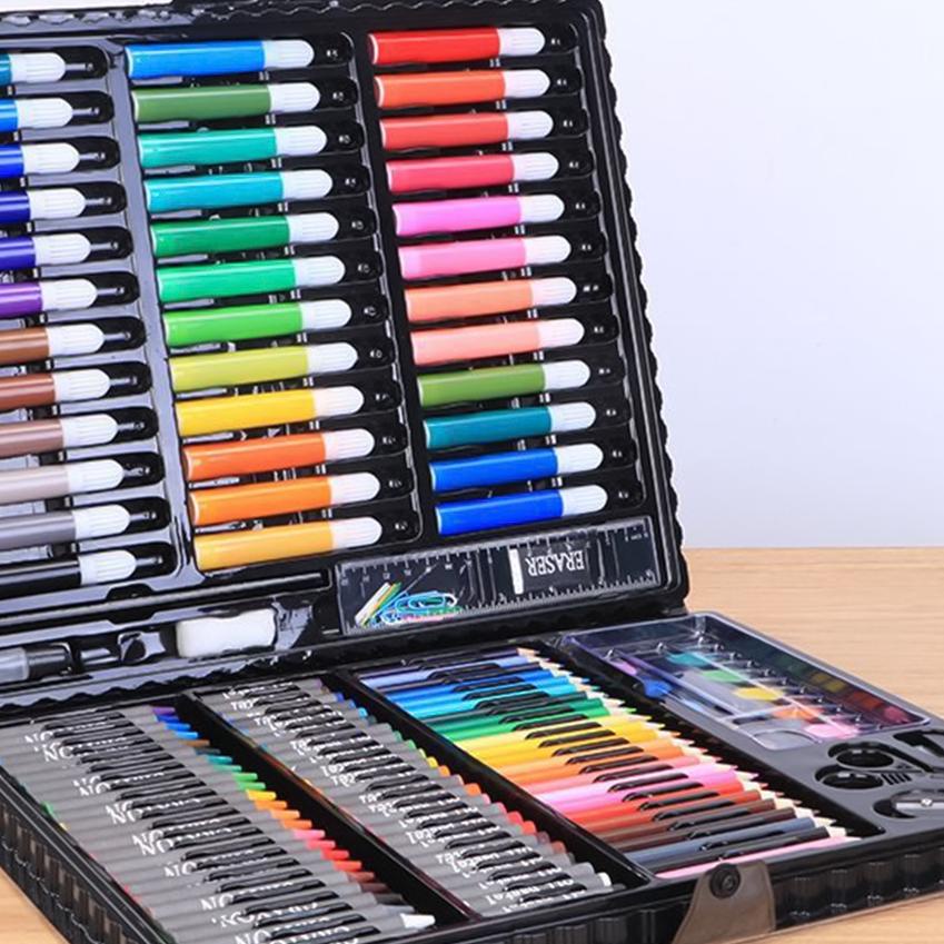 Jual Promo [9.9]|SQ13|Crayon Anak Set Koper 150 in 1 Crayon Mewarnai ...