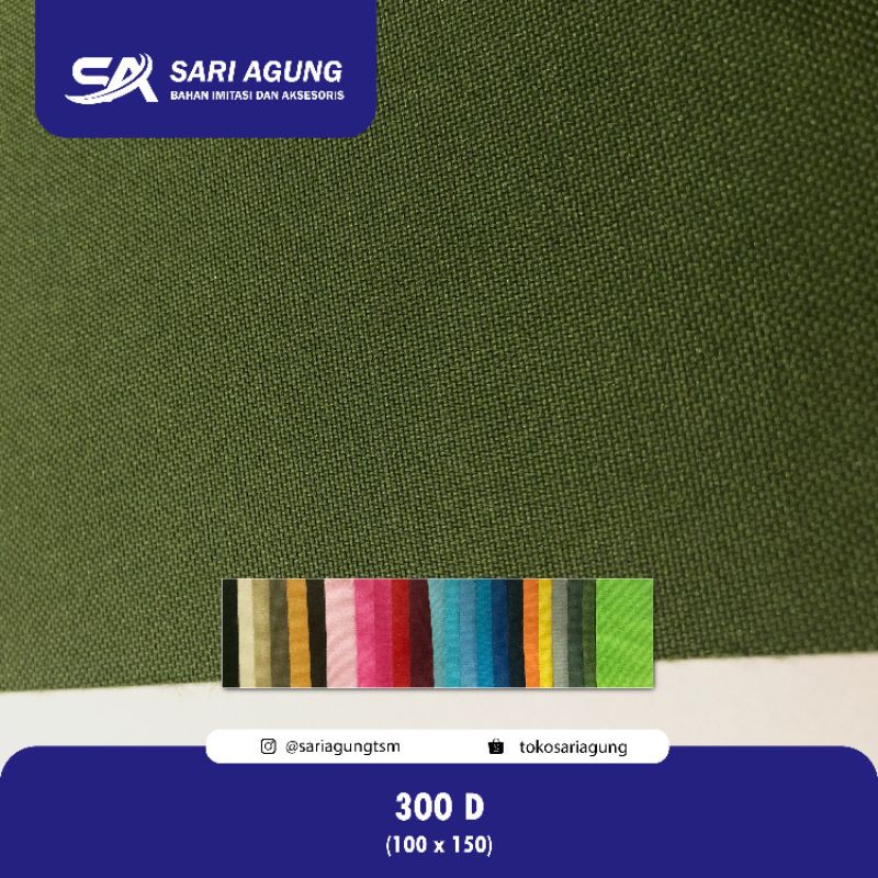 Jual 300D (METER) BAHAN D 300 DINIR KAIN CORDURA UNTUK TAS RANSEL ...