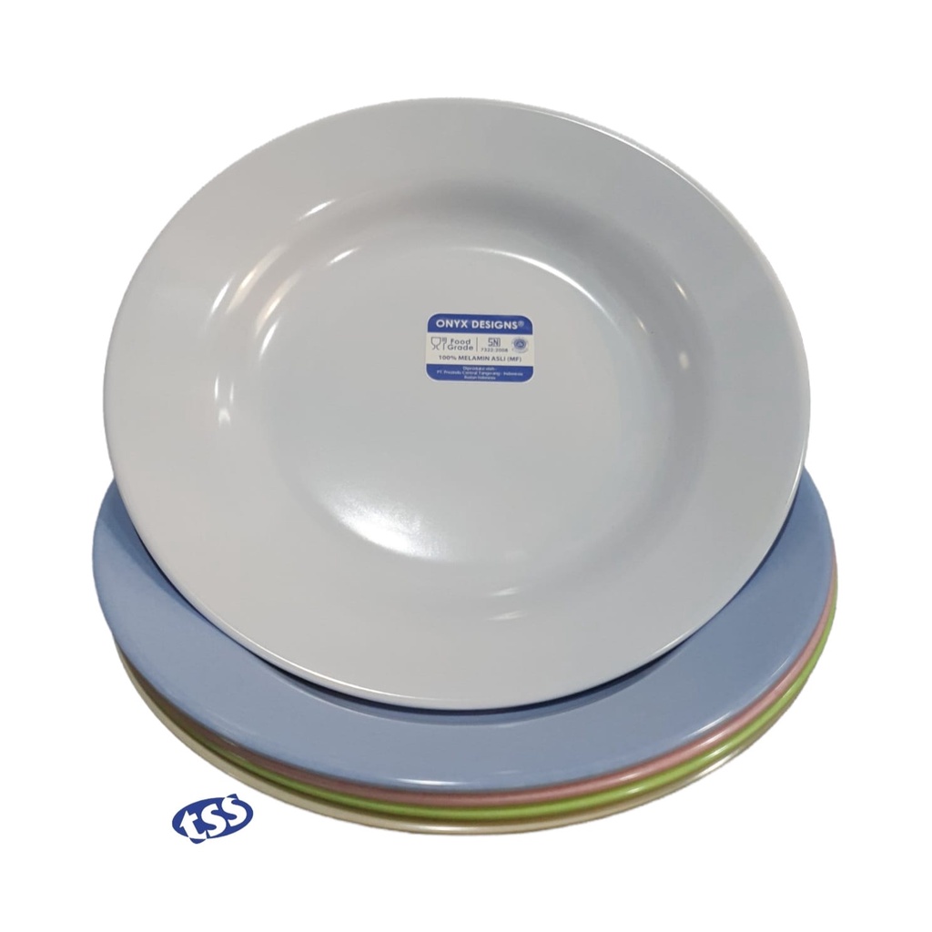 Jual ONYX PIRING MAKAN CEKUNG 9" | SOUP PLATE MELAMINE 9 inch 1809 ...