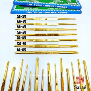 Jual Tulip Alumunium Double Pointed Crochet Hook - Hakpen/Jarum Rajut ...
