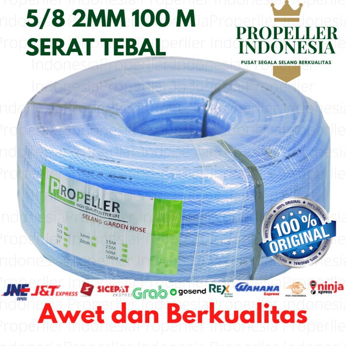 Jual Selang Air Benang Bening 5/8 2MM 100Meter Selang Air Taman Selang Siram Tanaman Selang Air ...