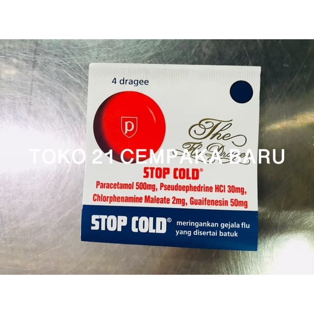 Jual Obat Stop Cold 1 STRIP isi 4 TABLET | Sakit Kepala Flu Batuk Demam ...