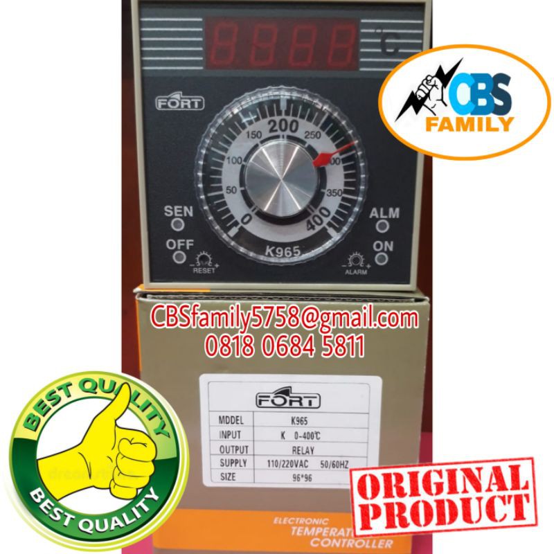 Jual Analog Temperatur Control merk Fort type K965 | Shopee Indonesia