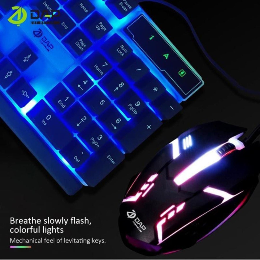 Jual Keyboard + Mouse Gaming DAP DM7200 | Shopee Indonesia
