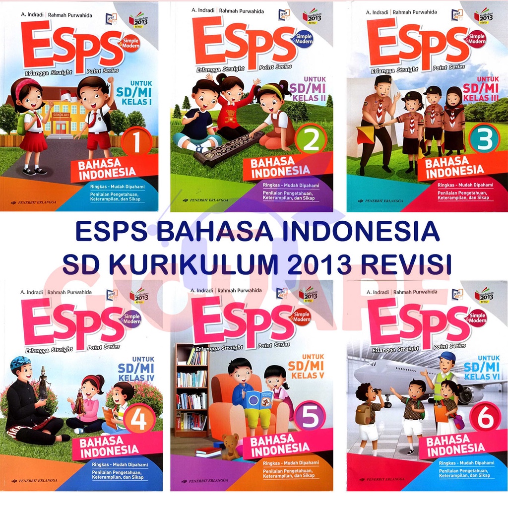 Jual BUKU ESPS BAHASA INDONESIA SD KELAS 1 2 3 4 5 6 ERLANGGA KURIKULUM 2013 REVISI | GIOVARE ...