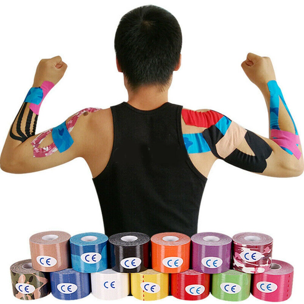 Jual Kinesio Tape Kinesiology Tapping Olahraga Sport Terapi 5cm x 5m Roll Elastis | Shopee Indonesia