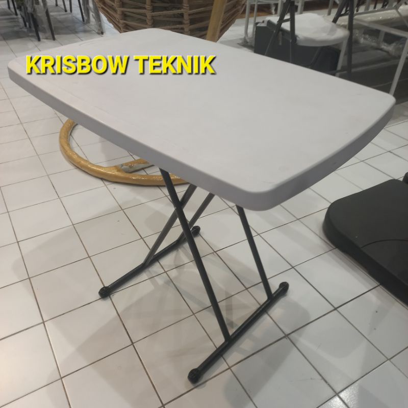 Jual Meja Lipat Adjustable Krisbow - Putih | Shopee Indonesia