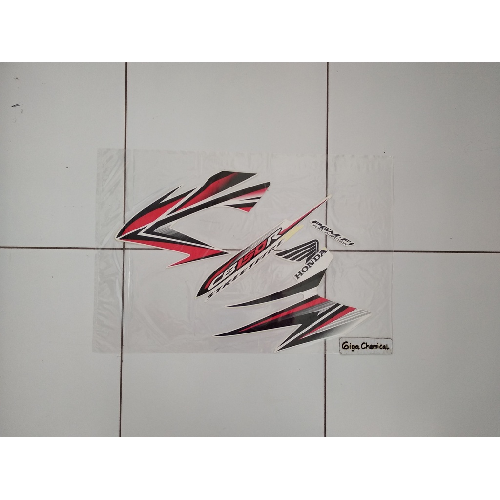 Jual Striping Sticker Honda CB 150 R 2013 2014 Putih Lis Merah | Shopee ...