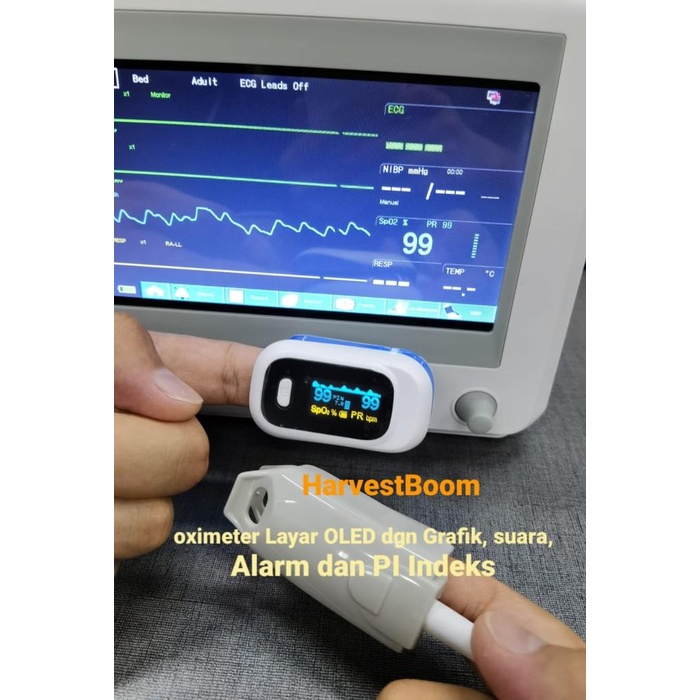 Jual Yonker Oximeter Oled Dengan Grafik Suara Dan Alarm Spo2 | Shopee ...