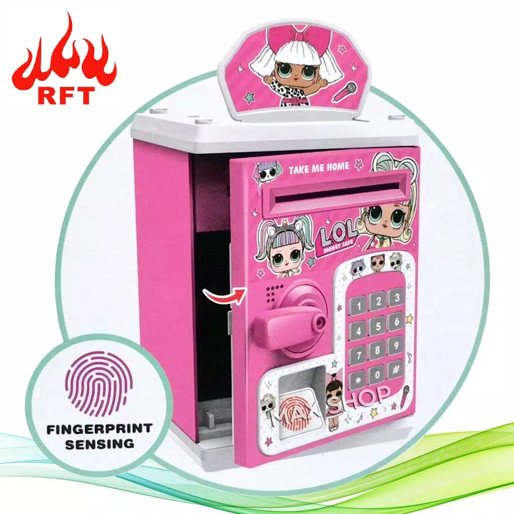 Jual MAINAN ANAK SAFETY BOX CELENGAN BRANKAS MINI ATM PASSWORD NYALA ...