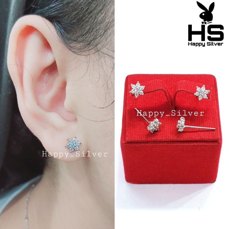 Jual GIWANG PERAK ASLI 925 SILVER LAPIS EMAS PUTIH-MODEL BUNGA ...